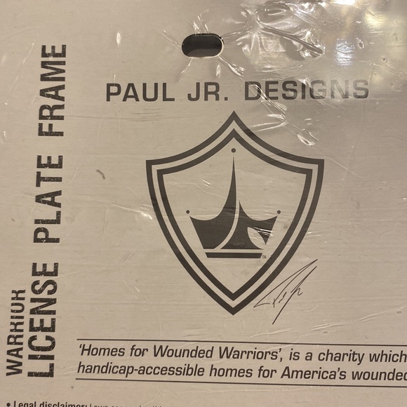 Couture Warrior | Other | Warrior License Plate Frame Paul Jr Designs ...